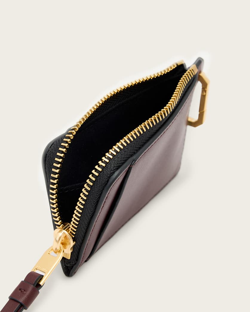 Remy Leather Wallet Dark Red | ALLSAINTS